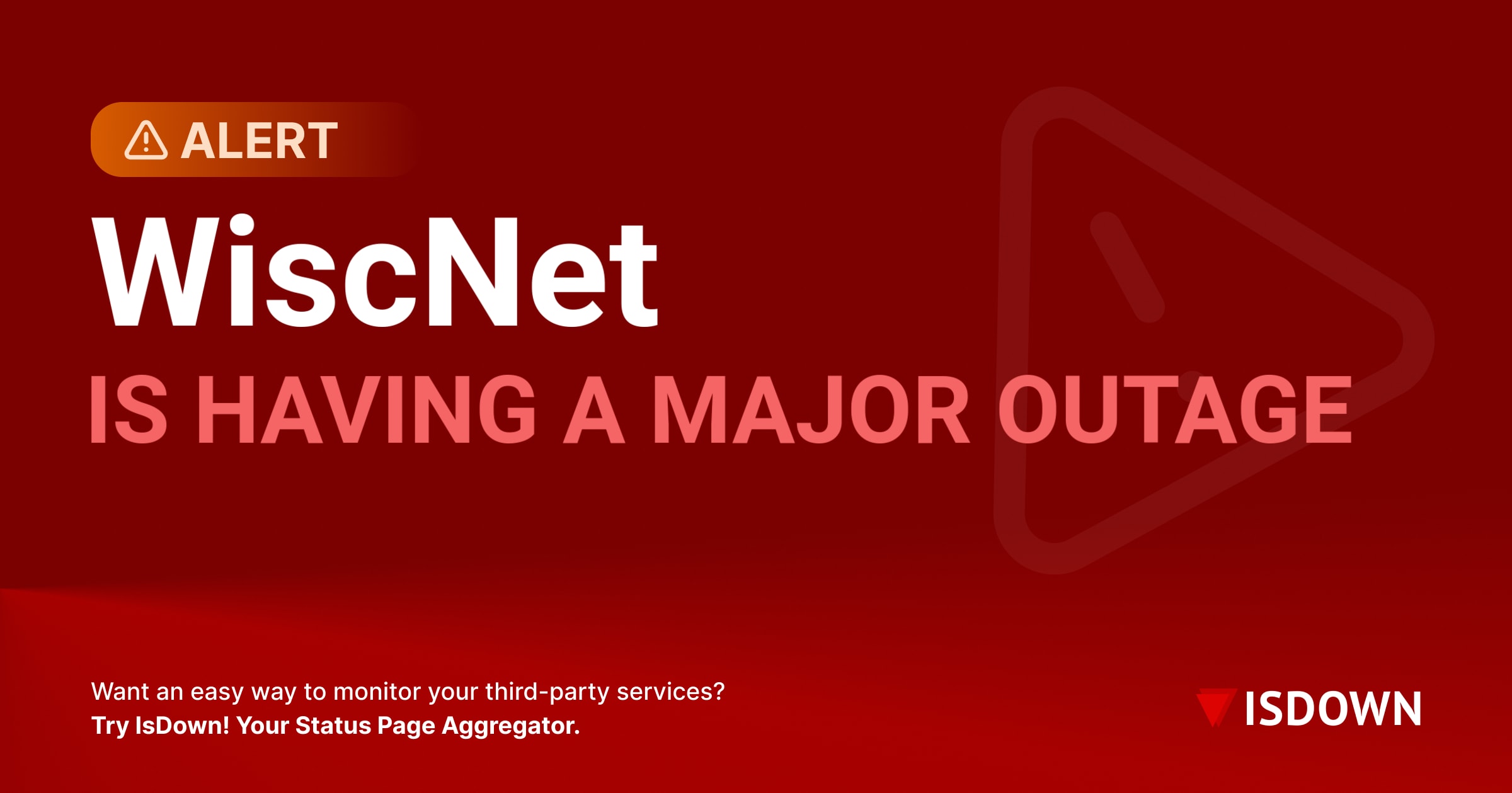 WiscNet Status | Is WiscNet down right now? | IsDown